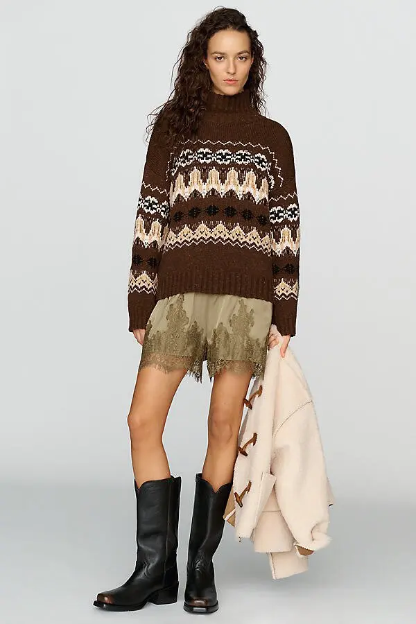 MARE MARE Wool Blend Fair Isle Sweater