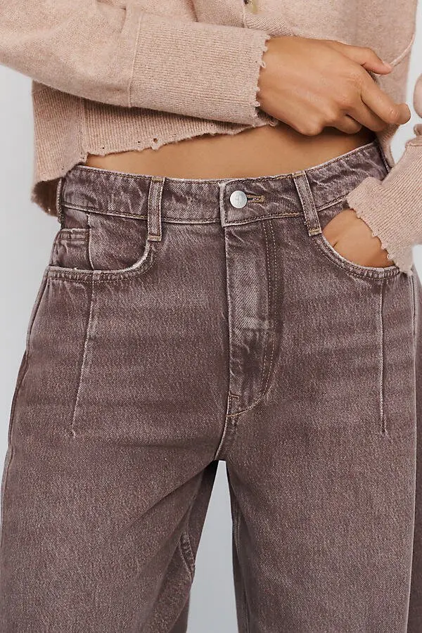 PILCRO Heritage Curve High-rise Barrel-leg Jeans