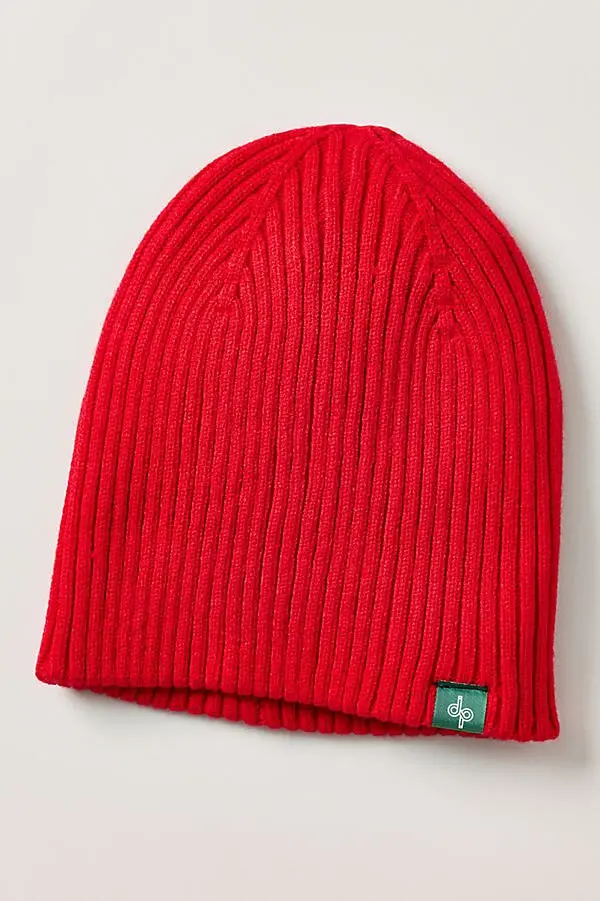 Daily Practice Cuffless Beanie - Bright Red
