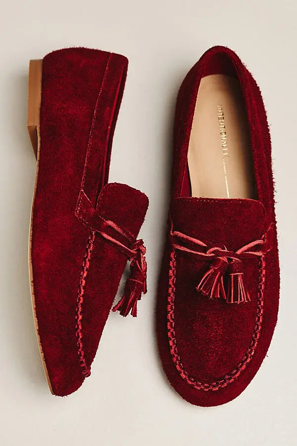 Intentionally Blank Patna Moccas Loafers - Red