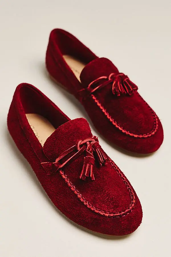 Intentionally Blank Patna Moccas Loafers - Red