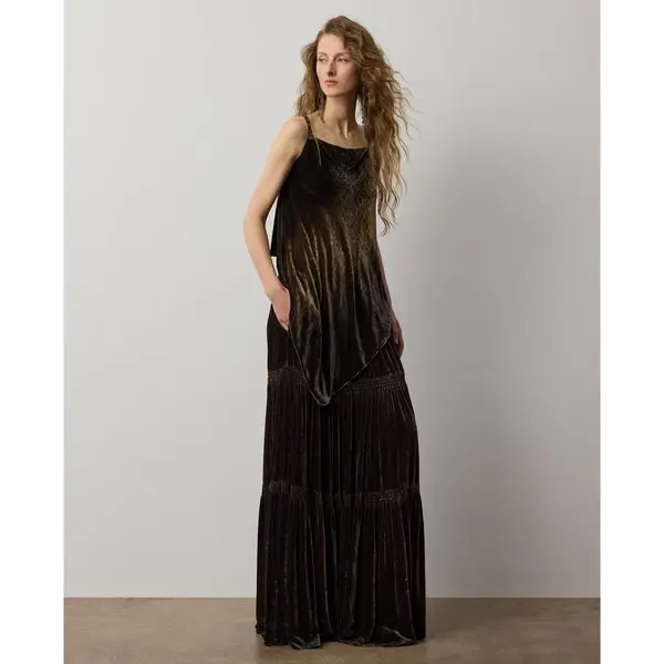 Ralph Lauren Idina Velvet Top