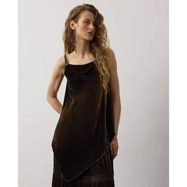 Ralph Lauren Idina Velvet Top