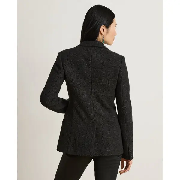 Ralph Lauren Herringbone Wool-blend Tweed Blazer