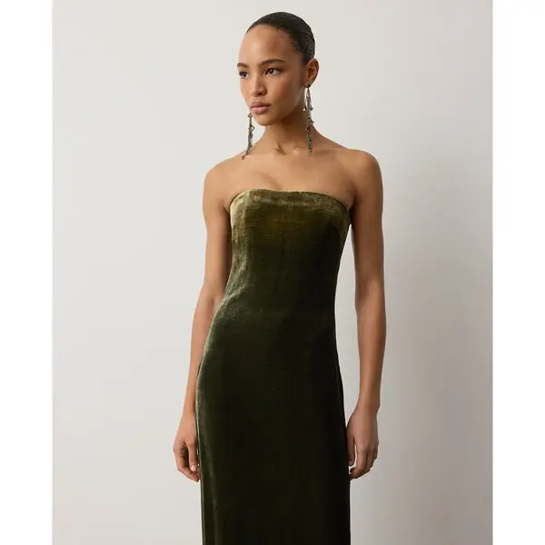 Ralph Lauren Farley Velvet Evening Dress