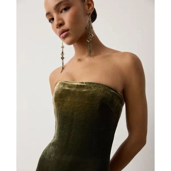 Ralph Lauren Farley Velvet Evening Dress