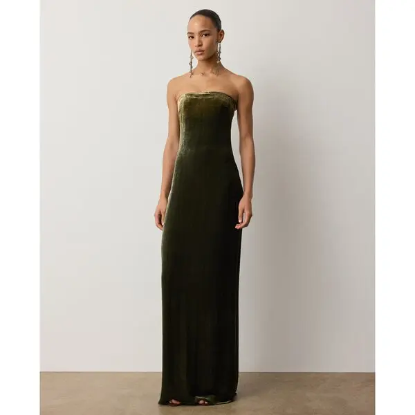 Ralph Lauren Farley Velvet Evening Dress