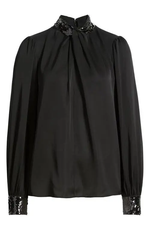Elie Tahari Amira Silk Stretch Top