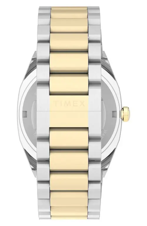 Timex® E Line Automatic Bracelet Watch - Silver/blue