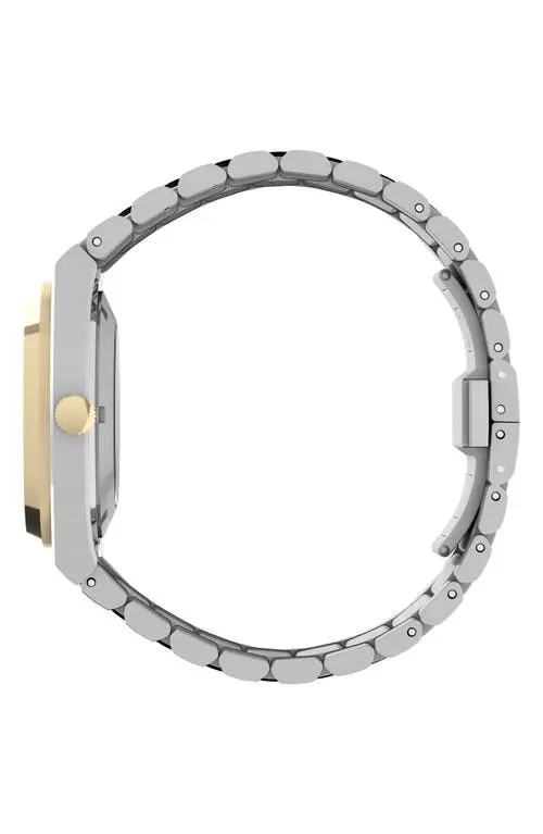 Timex® E Line Automatic Bracelet Watch - Silver/blue
