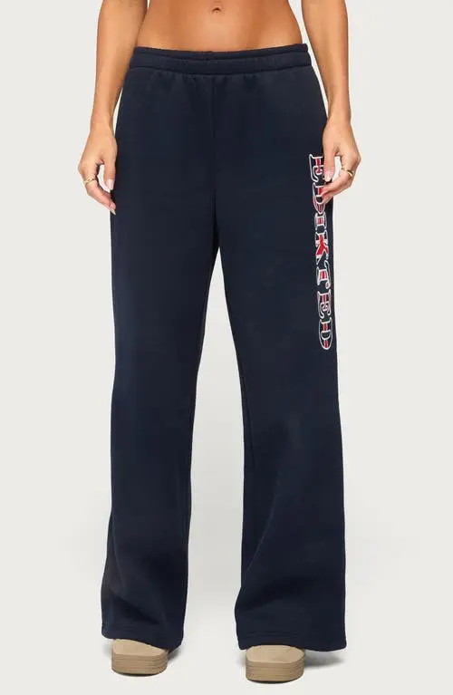 EDIKTED Uk Graphic Wide Leg Sweatpants