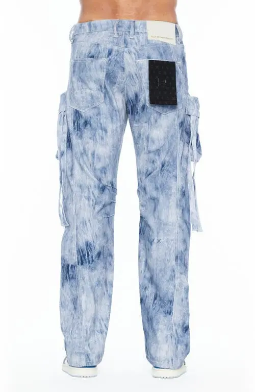 CULT OF INDIVIDUALITY Grunge Baggy Fit Cargo Jeans - Cloud