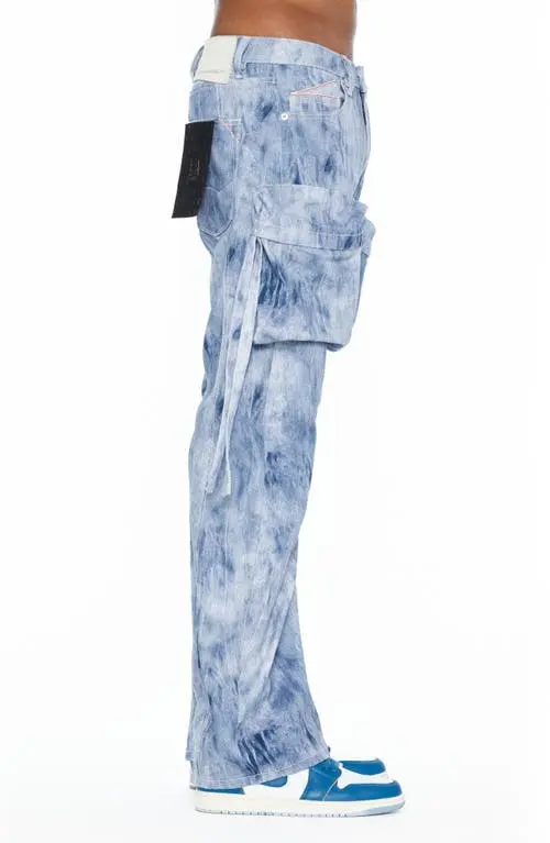 CULT OF INDIVIDUALITY Grunge Baggy Fit Cargo Jeans - Cloud