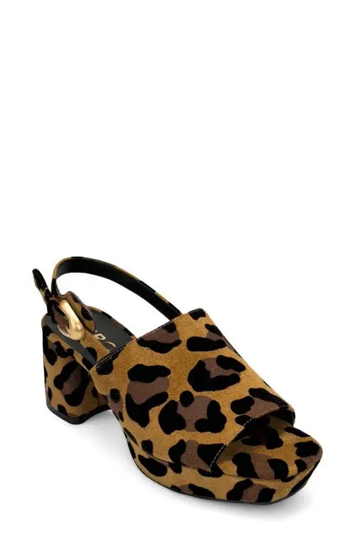 Aerosoles Pearl Faux Suede Sandal - Camel Multi