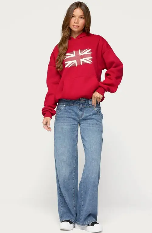 EDIKTED Faya Low Rise Baggy Wide Leg Jeans