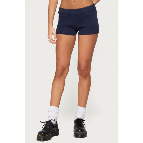 EDIKTED Lorie Ribbed Knit Shorts