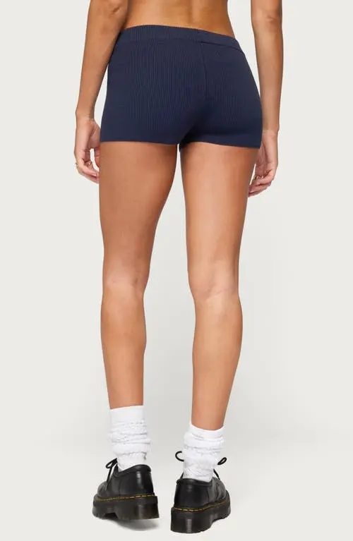 EDIKTED Lorie Ribbed Knit Shorts