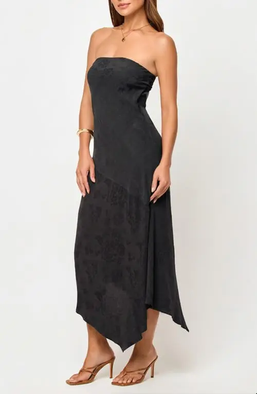 L*Space Ruby Strapless Asymmetrical Maxi Dress