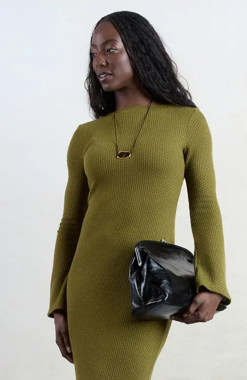 Hobo Alba Frame Large Leather Shoulder Bag