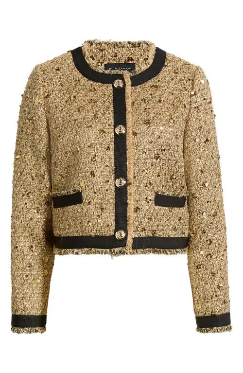 Elie Tahari Hadley Sequin Jacket