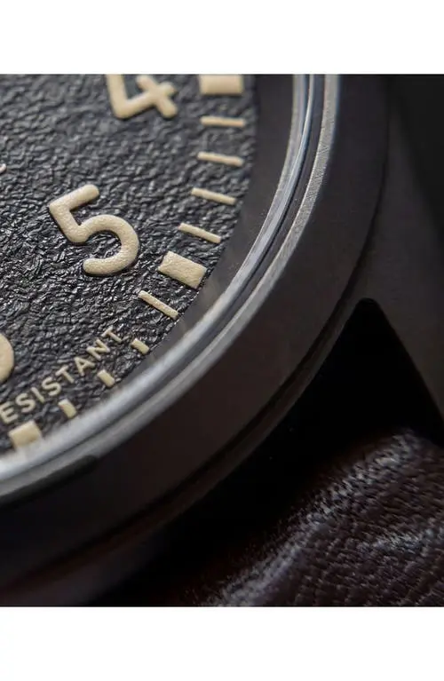 Timex® Expedition North Field Post Automatic Leather Strap Watch