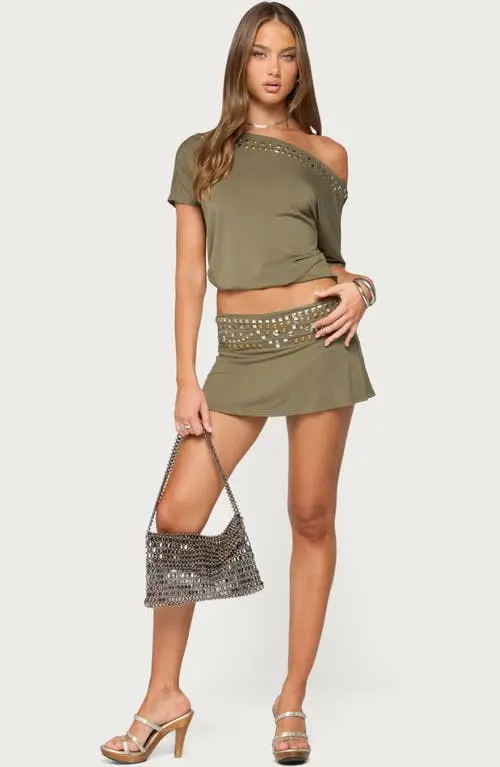 EDIKTED Feeva Studded Mini Skort