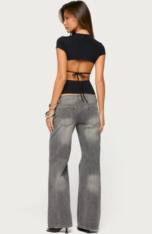 EDIKTED Keala Cutout Back Top