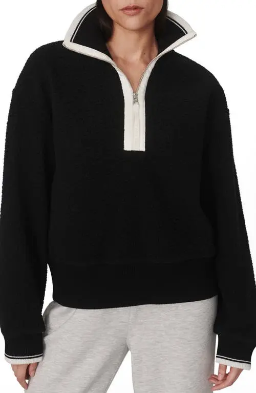 Varley Anika Half Zip Fleece Pullover - Black