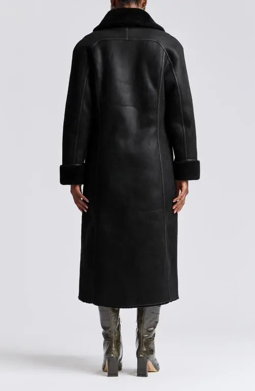 Avec Les Filles Reversible Faux Fur Maxi Coat