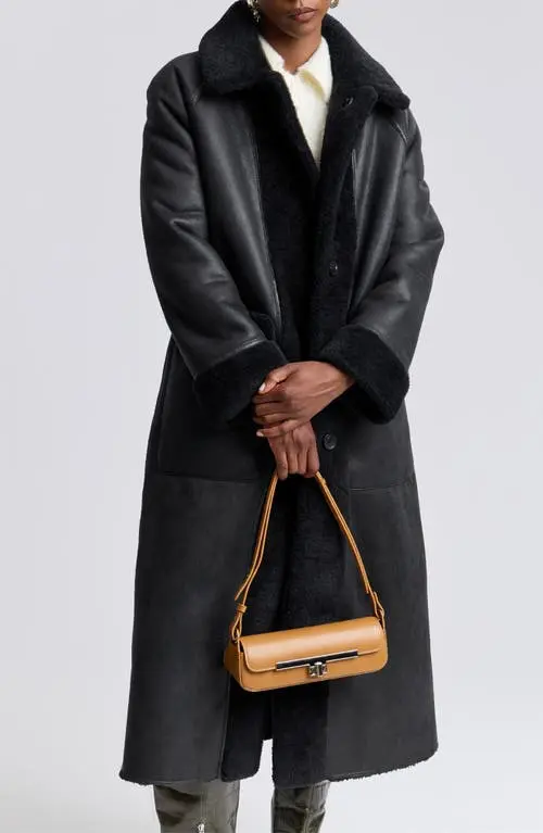Avec Les Filles Reversible Faux Fur Maxi Coat