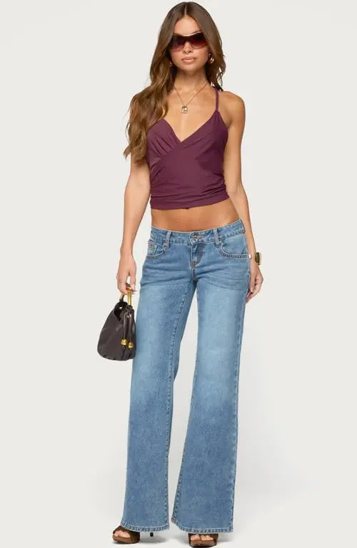 EDIKTED Tippie Open Back Cowl Neck Tank