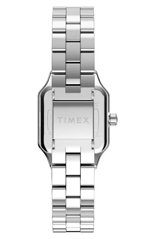 Timex® Addison Crystal Bezel Bracelet Watch - Silver