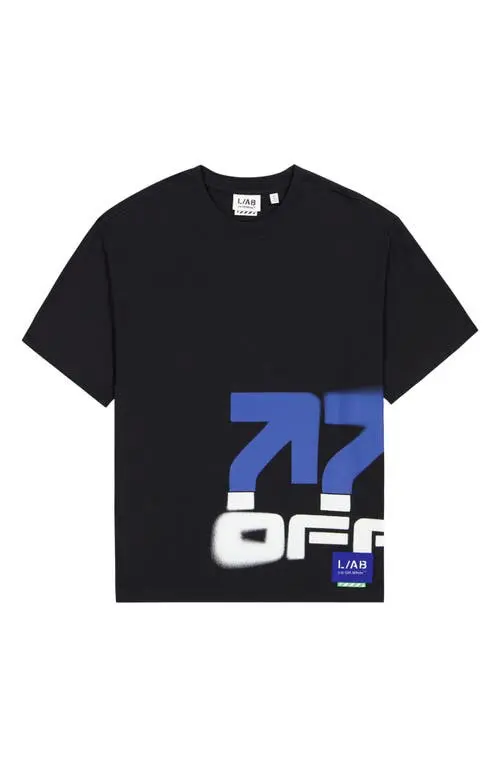 L/AB C/O OFF-WHITE Off Stacked Cotton Graphic T-shirt