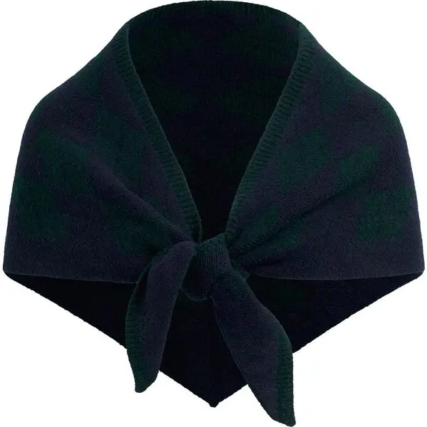 FAVORITE DAUGHTER The Argyle Wool Blend Triangle Scarf - Multi