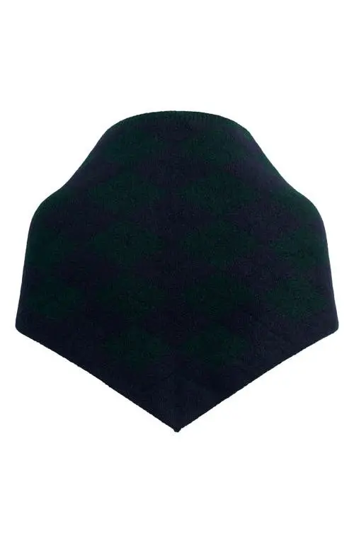 FAVORITE DAUGHTER The Argyle Wool Blend Triangle Scarf