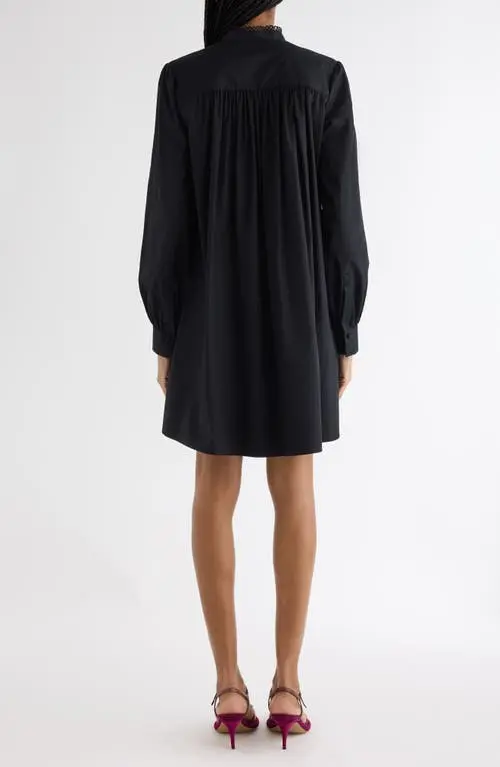 Chloé Long Sleeve Taffeta Dress