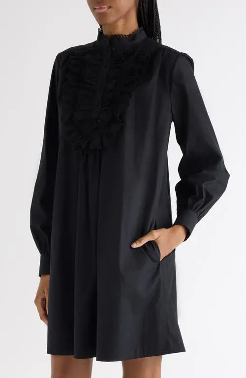 Chloé Long Sleeve Taffeta Dress