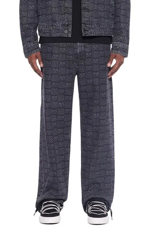 L/AB C/O OFF-WHITE Logo Print Jeans