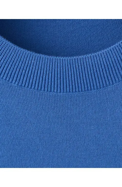 Mango Cotton Knit Knot Detail Vest - Blue