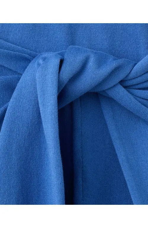 Mango Cotton Knit Knot Detail Vest - Blue