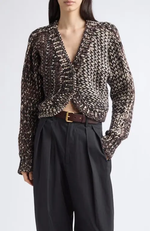 KALLMEYER Simi Marled Wool Blend Shrug - Macassar