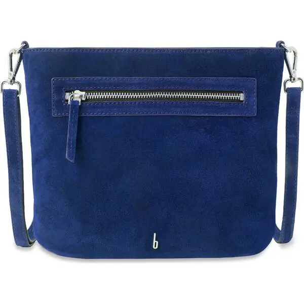 BEHNO Elizabeth Suede Leather Crossbody Bag - Water