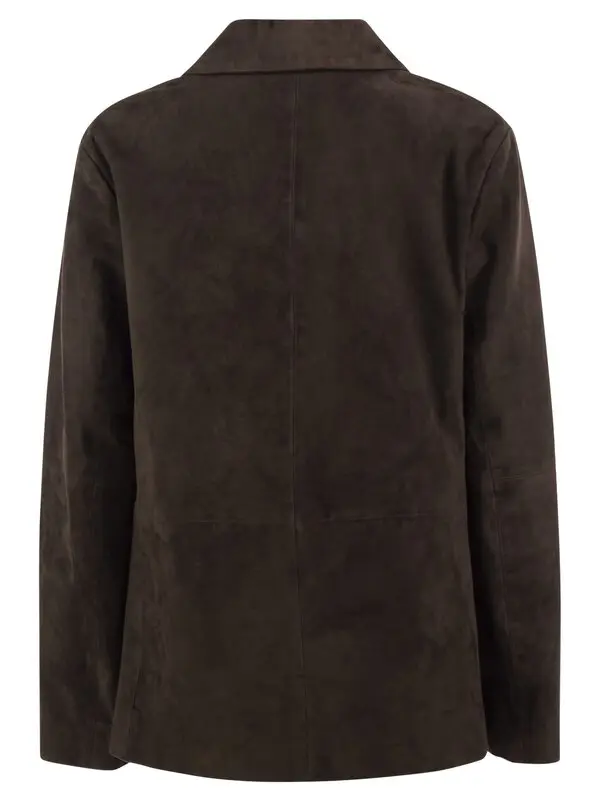 Max Mara Smmancora Single-breasted Suede Jacket