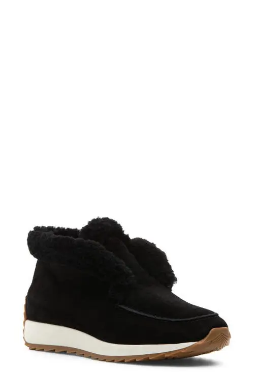 275 CENTRAL Quebec Faux Fur Trim Bootie - Black