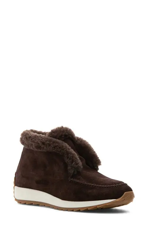 275 CENTRAL Quebec Faux Fur Trim Bootie - Mocha