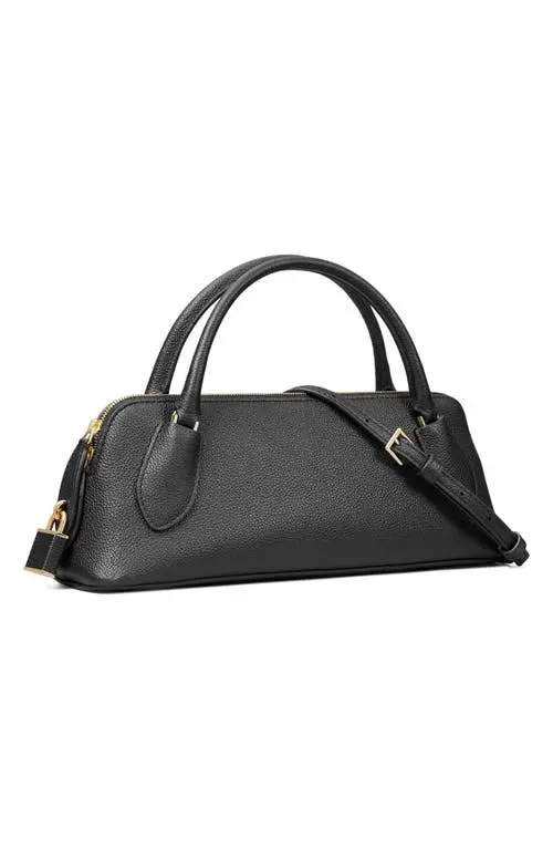 Tory Burch Lock Leather Top Handle Bag