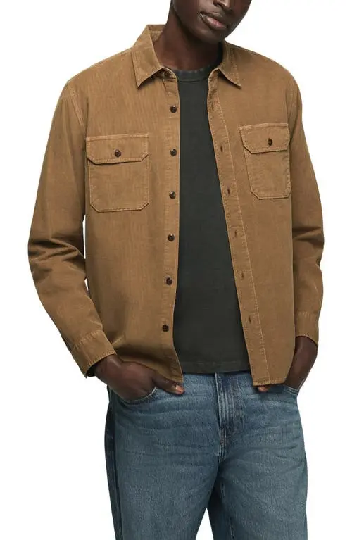 Lucky Brand Corduroy Workshirt - Kangaroo