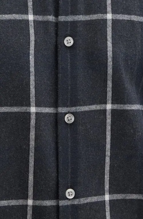 Robert Barakett Jakin Windowpane Button Front Shirt