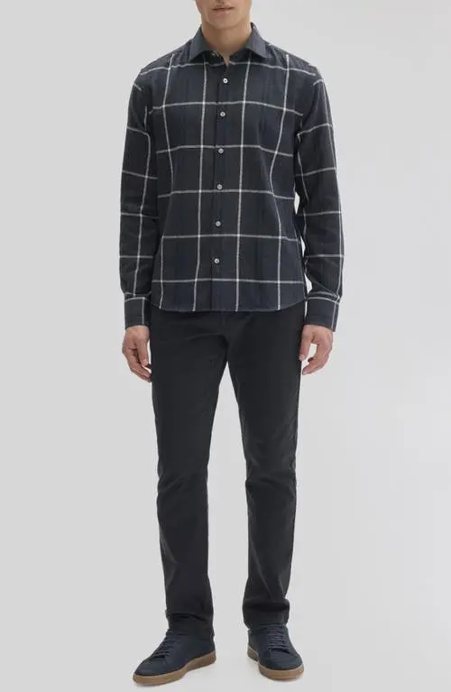 Robert Barakett Jakin Windowpane Button Front Shirt