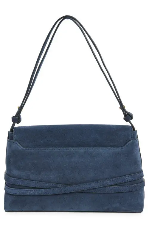 LIFFNER Belted Suede Shoulder Bag